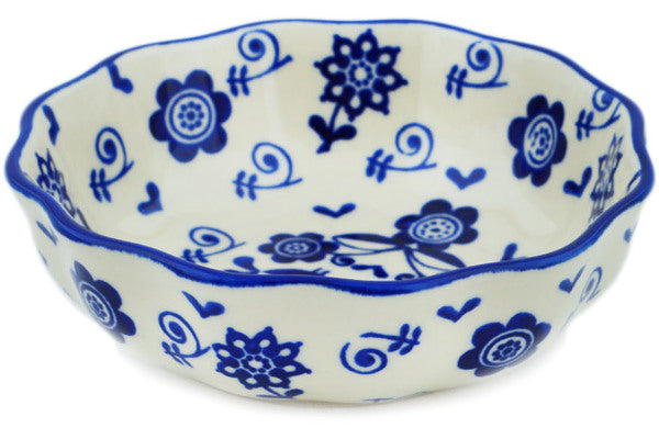Fluted Bowl 5" Blue Bird Dance Theme – Artisan Imports, Ltd