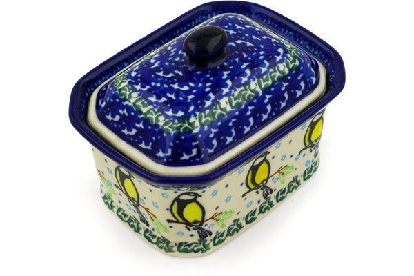 Mini Cake Box 4", Salt Box, 4" Happy Goldfinch Theme – Artisan Imports, Ltd